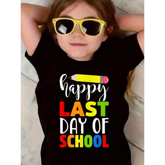 100% Cotton Happy Last Day of School Shirt Teacher Student Parent Kids ...