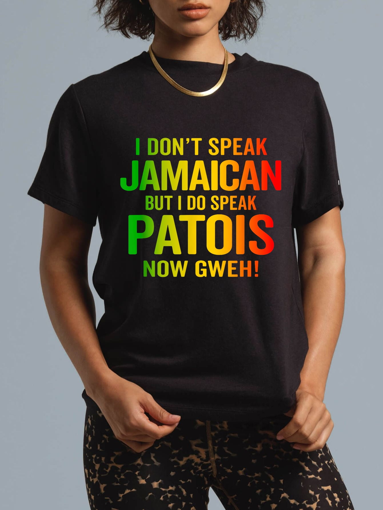 100% Cotton I Do Speak Jamaican Patois Now Gweh Funny Jamaica Slang T ...