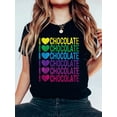 100% Cotton I Love Chocolate - I Heart Chocolate - Rainbow T-Shirt ...