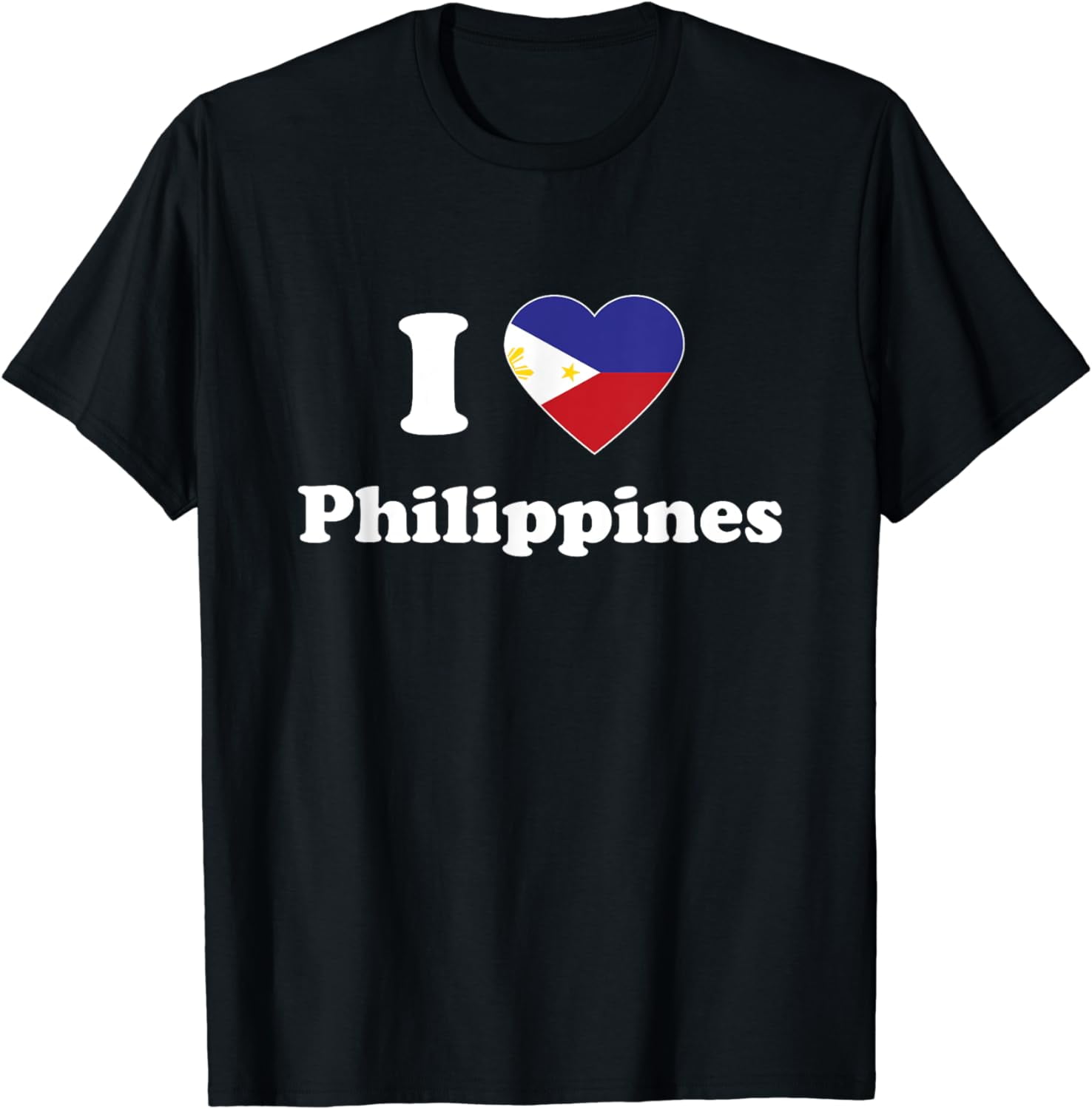 100% Cotton I Love Philippines I Heart Philippines Filipino T-Shirt ...