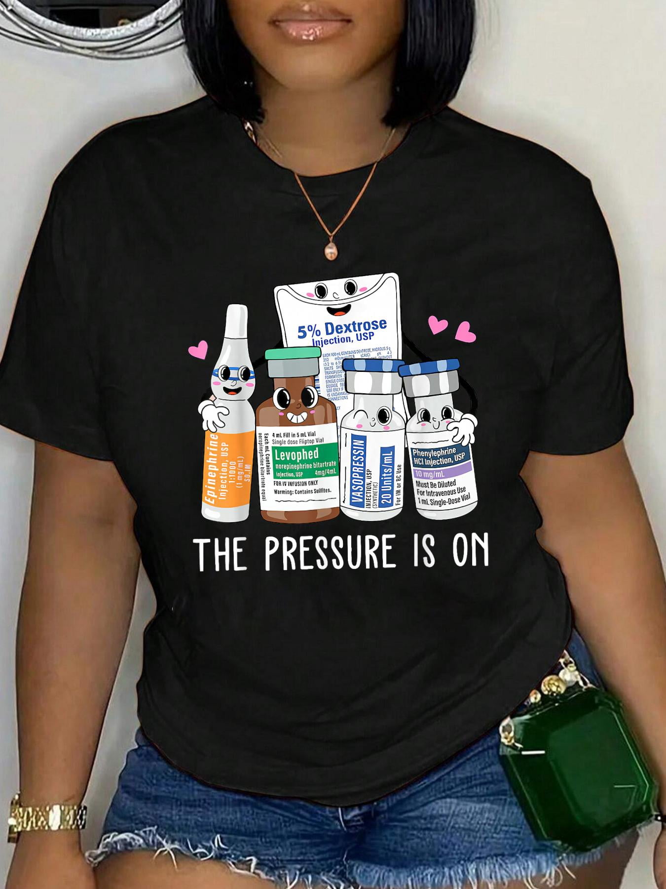 100% Cotton ICU Nurse Pressure is on Emergency Medicine Surgical T ...