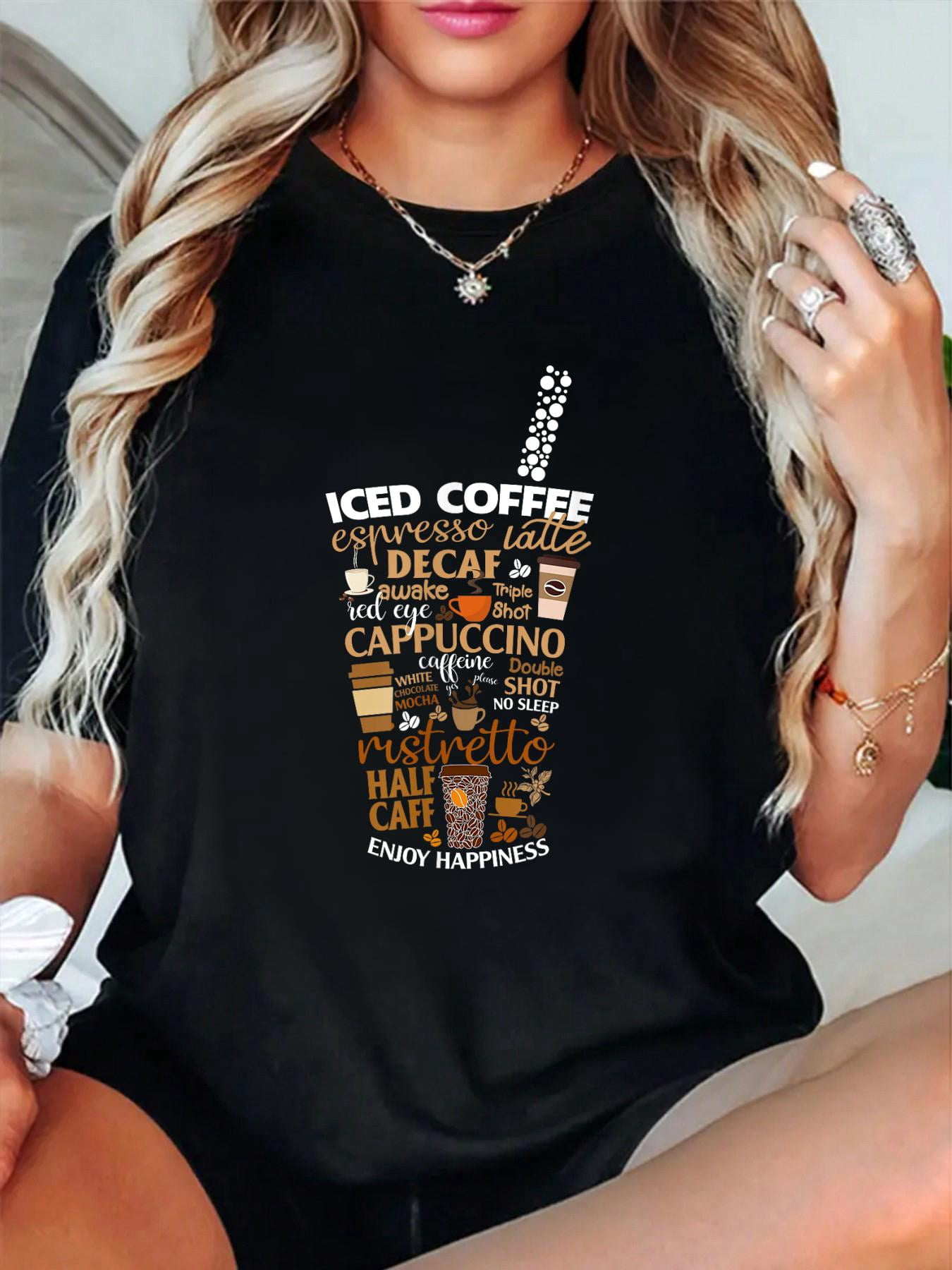 100% Cotton Iced Coffee Cup Coffee Lover But First Coffee Espresso ...