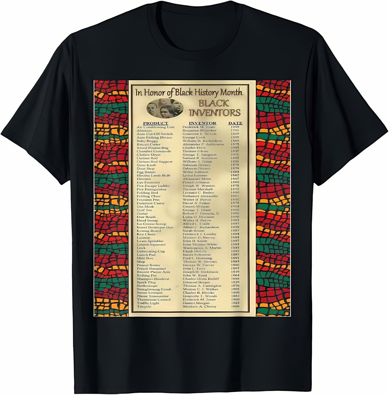 [100% Cotton]In Honor Of Black History Month Black Inventors T-Shirt ...