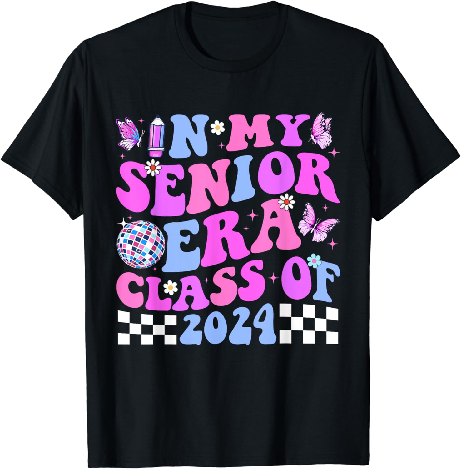 100% Cotton In My Senior Era Class of 2024 Graduation Senior 2024 ...