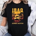100% Cotton Iraq Summer Vacation Tropical Sunset Palm Trees Desert ...