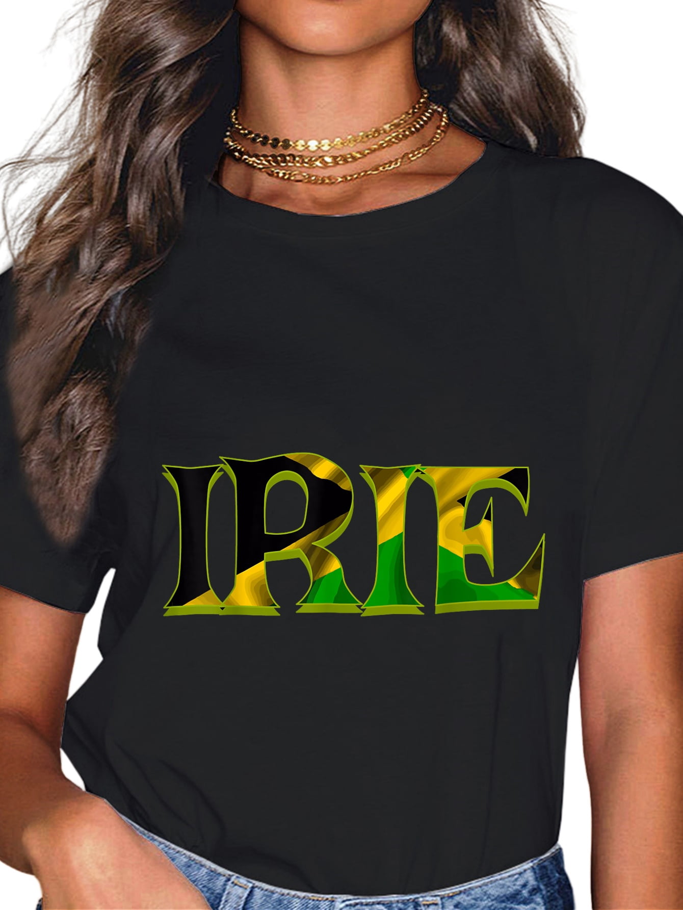 100% Cotton Irie Shirt for Rasta Rude Boy Jamaican Flag Reggae Jamaica ...