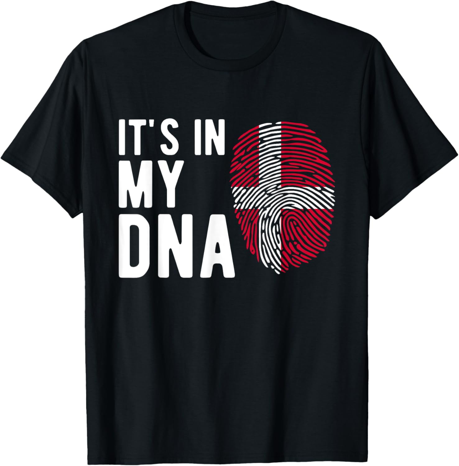 100% Cotton It's in my DNA Denmark Flag Danish Gift T-Shirt - Walmart.com