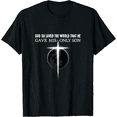 100% Cotton John 3:16 Christian Cross Bible T-Shirt Golf Gift T-Shirts ...