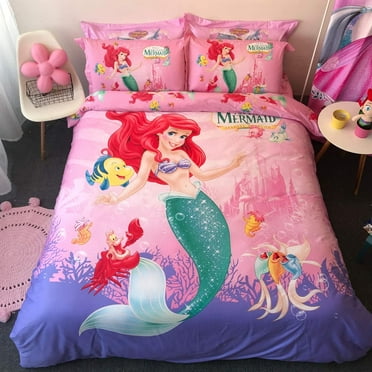 Disney Ariel Be Fearless Toddler Bed Comforter and Sheet 4 Piece Set ...