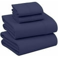 100% Cotton King Size Sheets Set, 4 Pieces, Soft & Breathable Percale ...