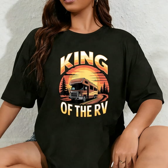 100% Cotton King The RV Outdoor Mountain Road Trips Van Motorhome RV T ...