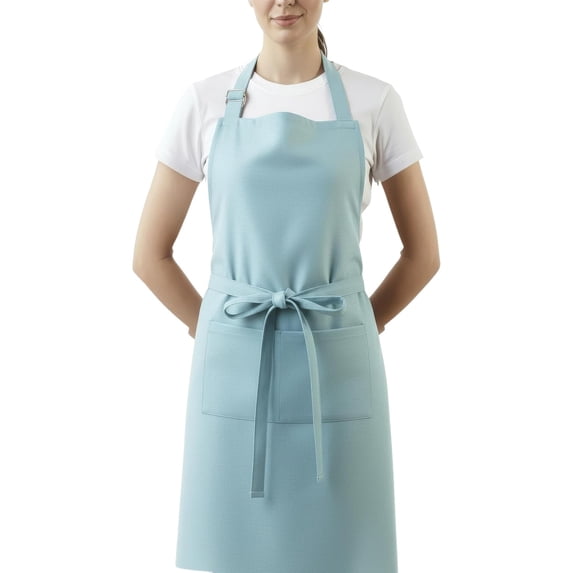 100% Cotton Kitchen Apron with 2 Pockets – Adjustable Chef Apron for ...