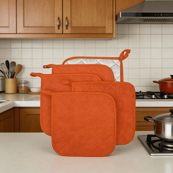 100% Cotton Kitchen Everyday Basic Terry Pot Holder Heat Resistant ...