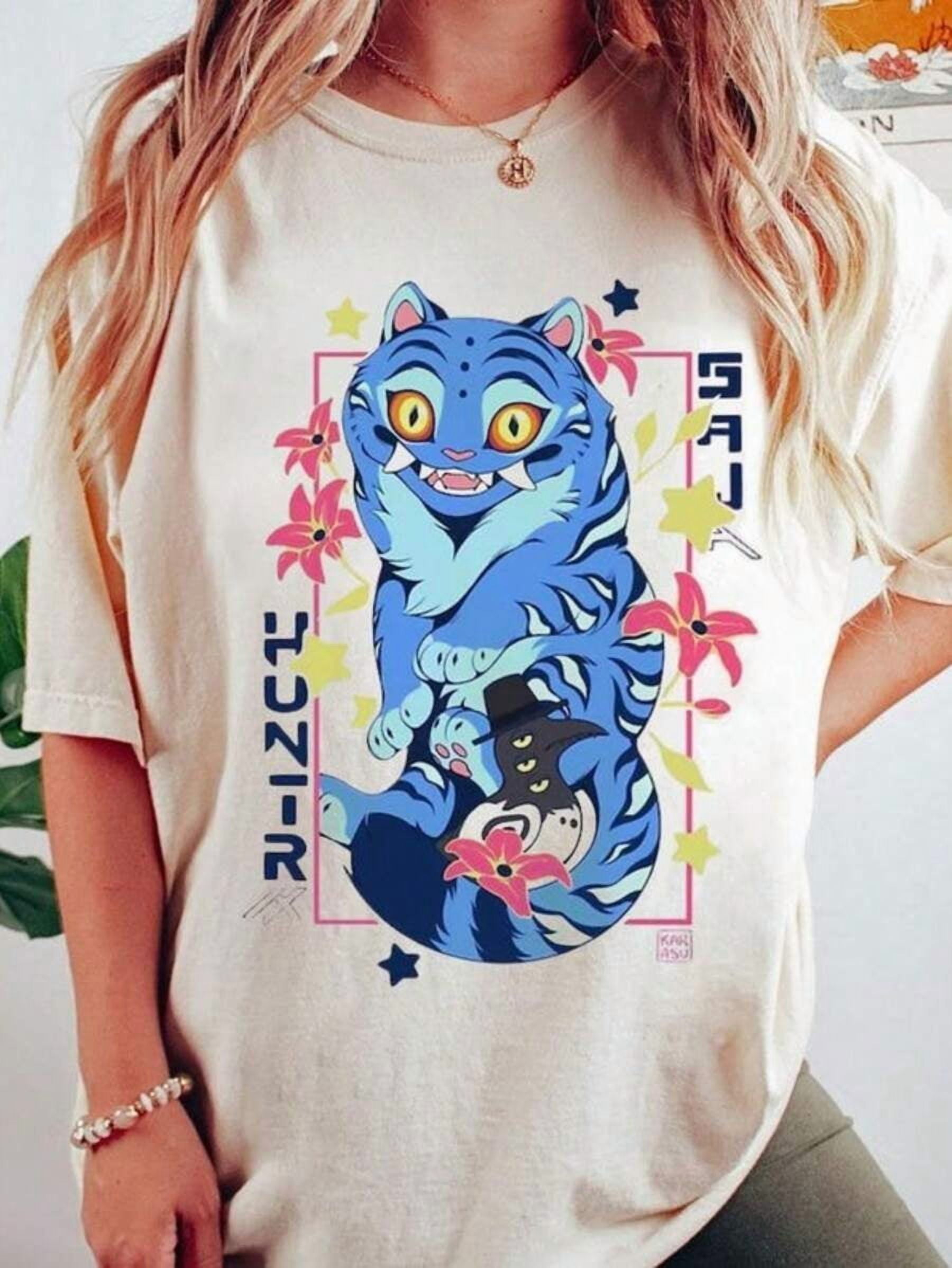 100% Cotton Kpop Demon Hunters Tiger T-Shirt, Demon Hunter Tiger Tee ...