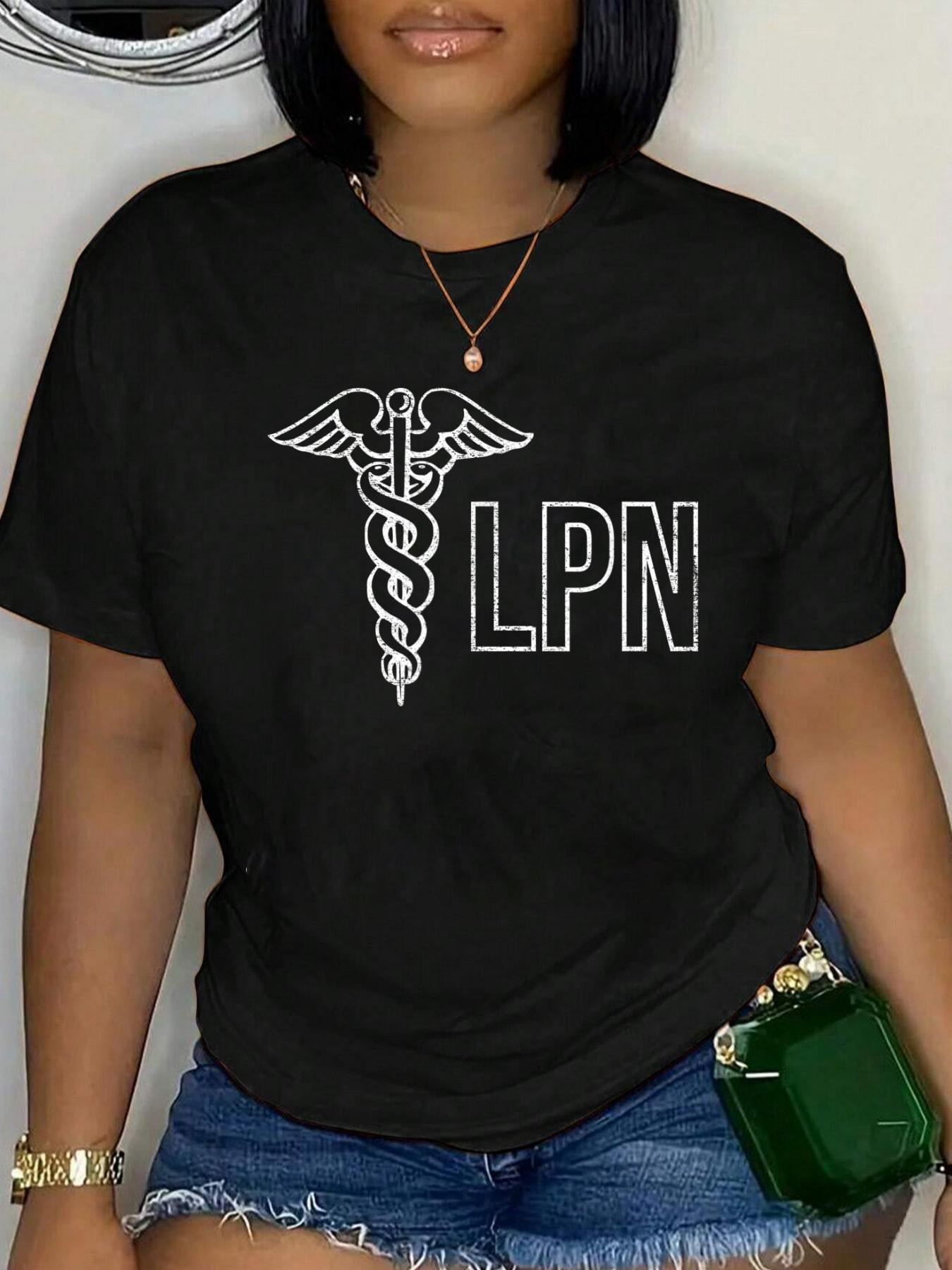 100% Cotton LICENSED PRACTICAL NURSE LPN CADUCEUS HEALTH CARE NURSE T ...