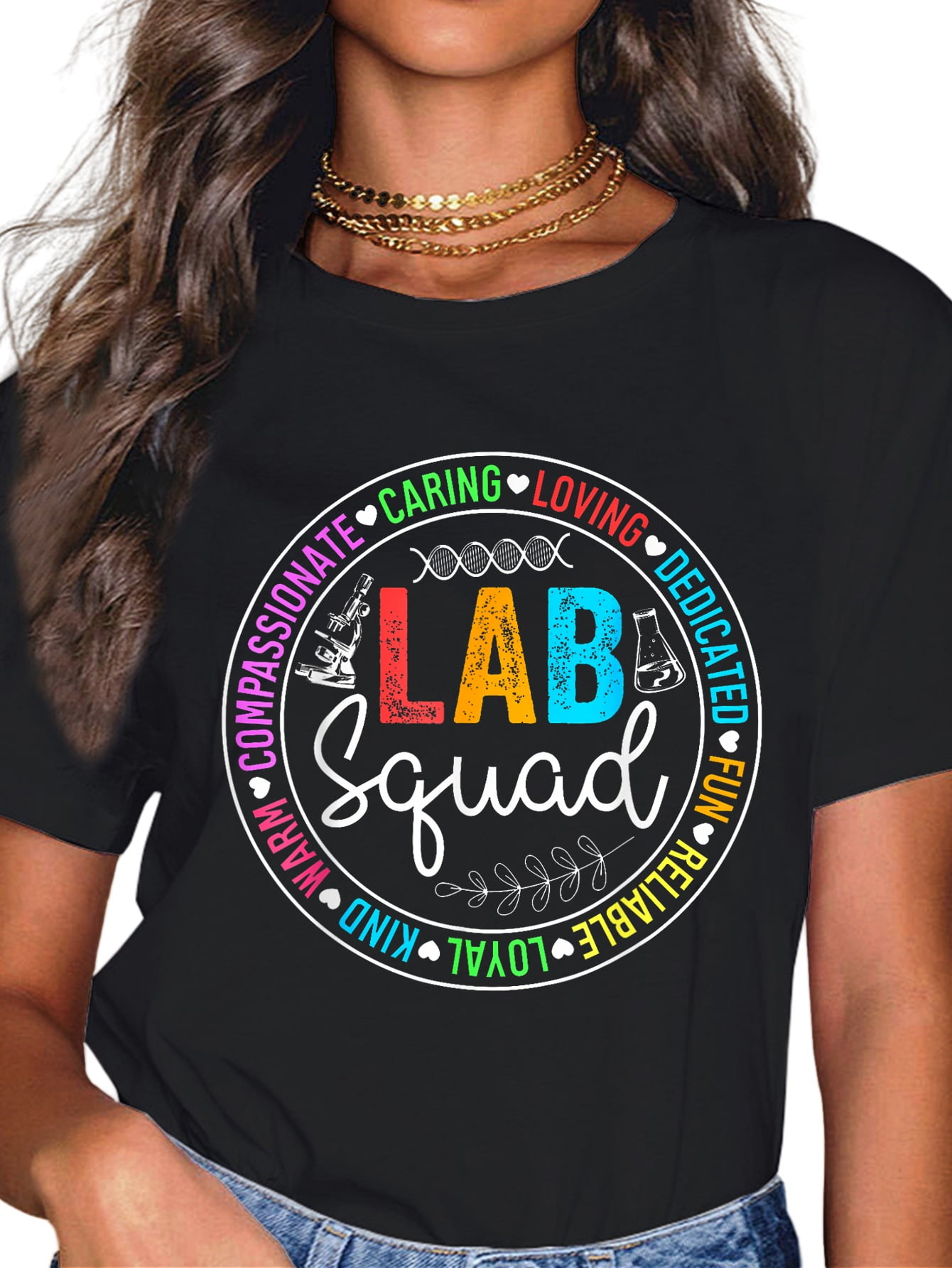 100% Cotton Lab Squad Funny Lab Week 2025 Medical Laboratory Technician ...