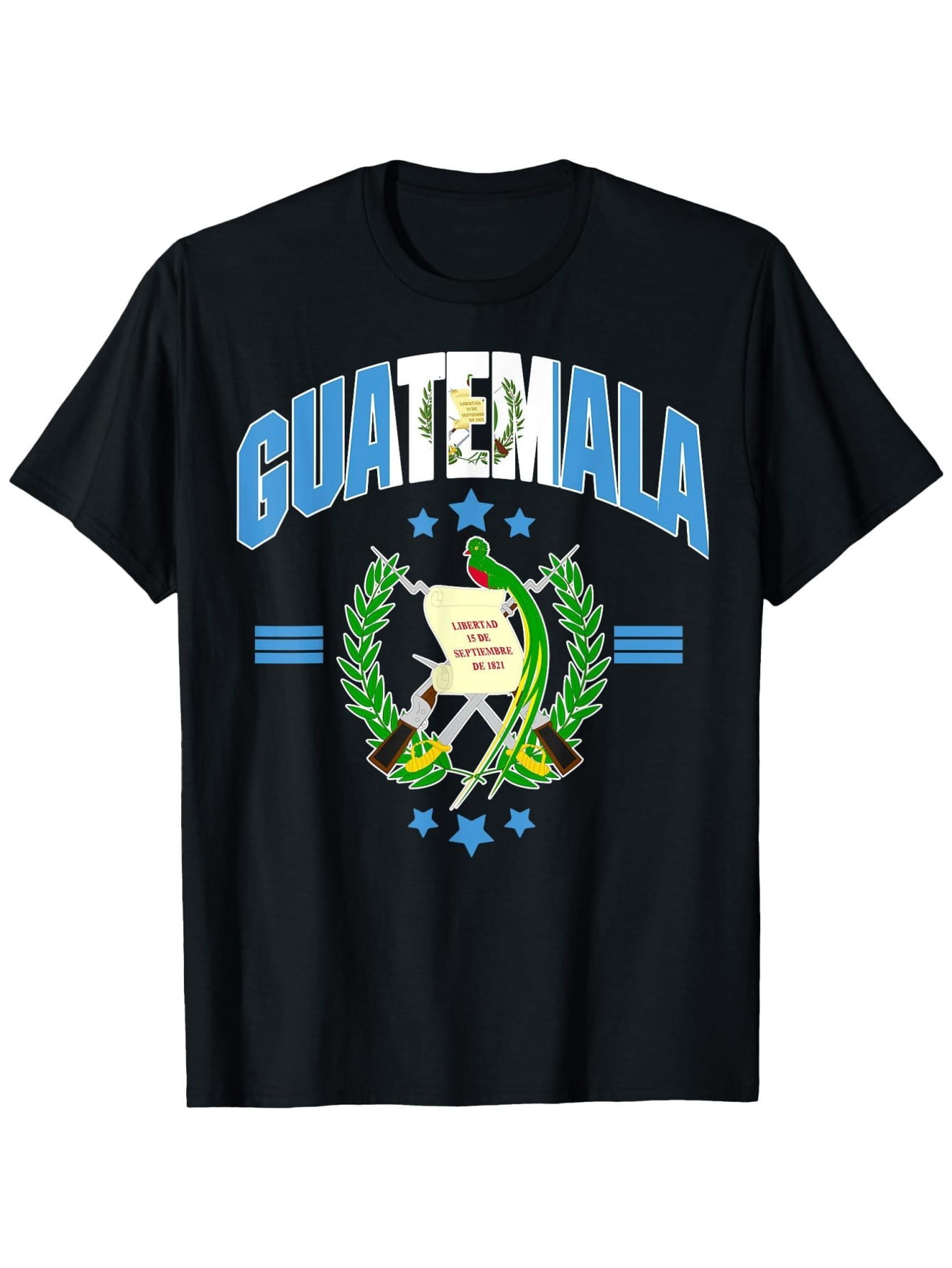 [100% Cotton]Love Guatemala With Guatemala Flag Quetzal Bird Emblem T ...