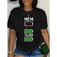 100% Cotton Low Battery Mom Twins Mom Twin Mama Of Twins Mom Twin Mama ...