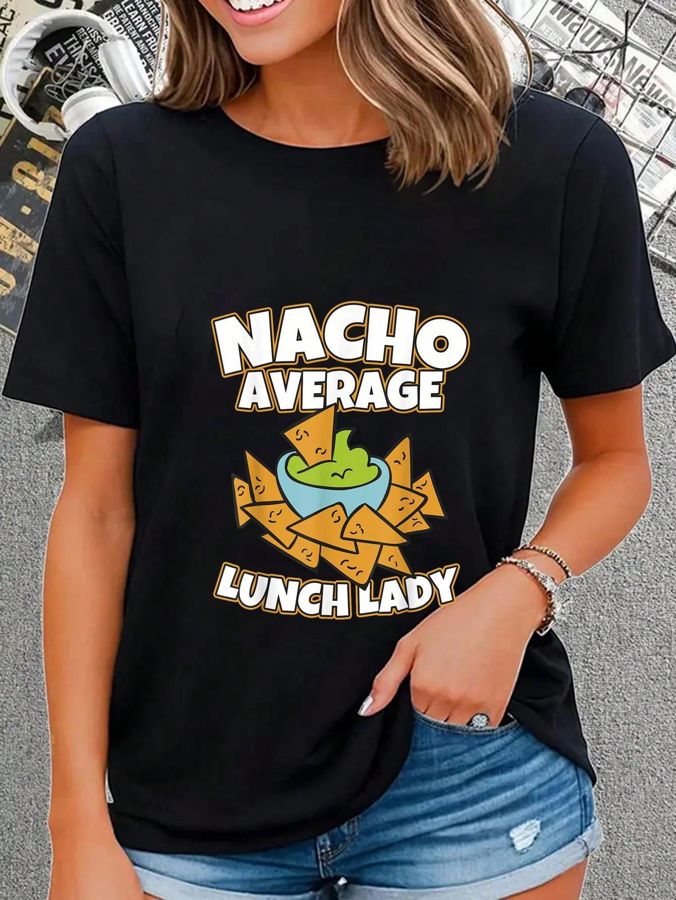 100% Cotton Lunch Lady Gifts Cafeteria Worker School Lunch Ladies T ...