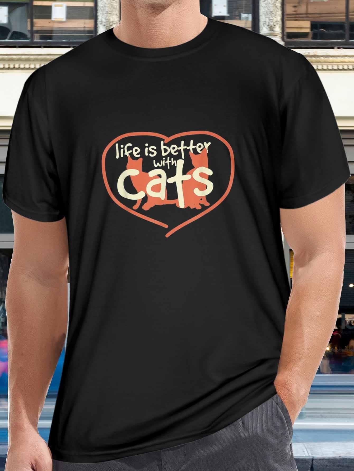 100% Cotton Men Cool Graphic T-Shirt, Crew Neck Shirt, Casual Short Sleeve Tees for Outdoor ...