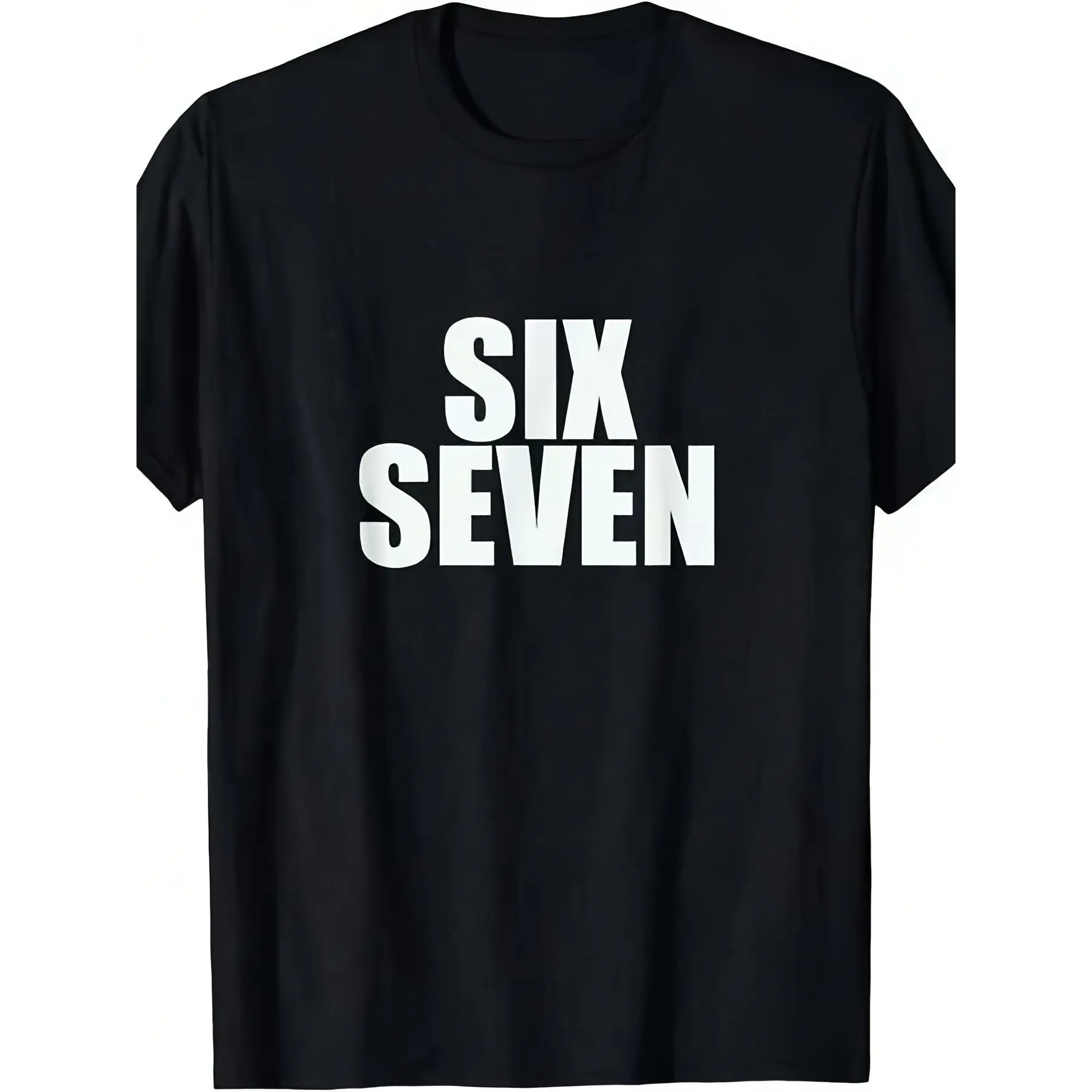 100% Cotton Men'S Fun Six Seven 6 7 Meme Graphic T-Shirt - Bold 67 ...
