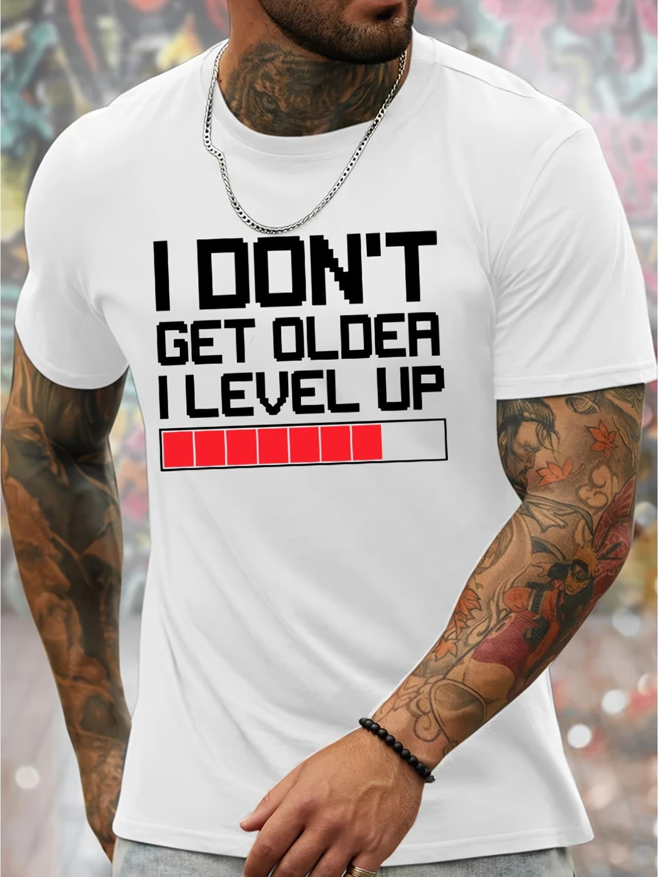 100% Cotton Men's Novel Graphic Design T-shirt, Casual Tees for Summer, Men's Clothing Tops for ...