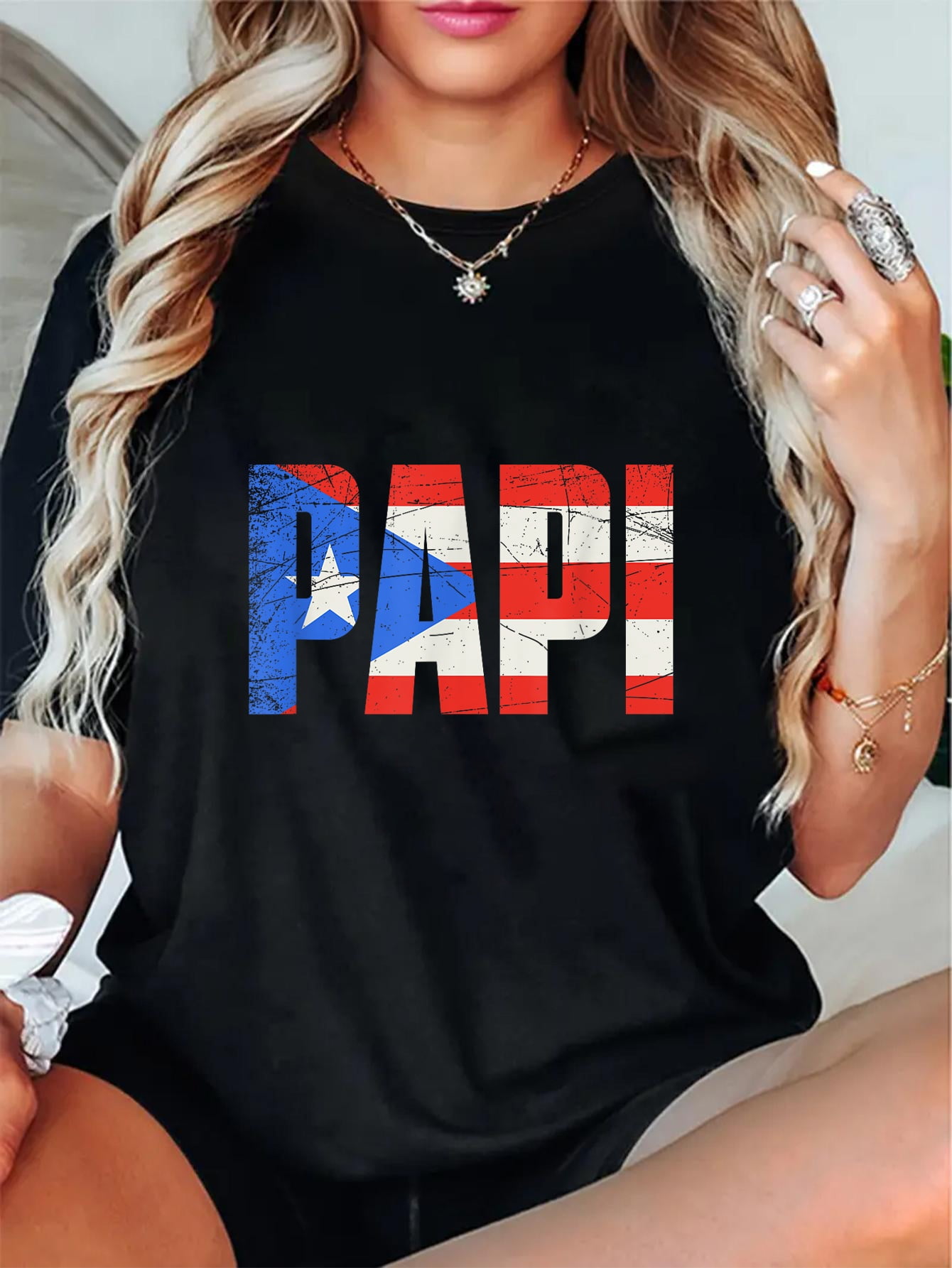 100% Cotton Mens Puerto Rico Papi, Puerto Rican Flag T-Shirt - Walmart.com