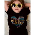 100% Cotton Mental Health Heart Self Love Words Awareness Women Kids ...