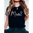 100% Cotton Mom Gifts for Women Heart Mother's Day Mom T-Shirt Women's ...