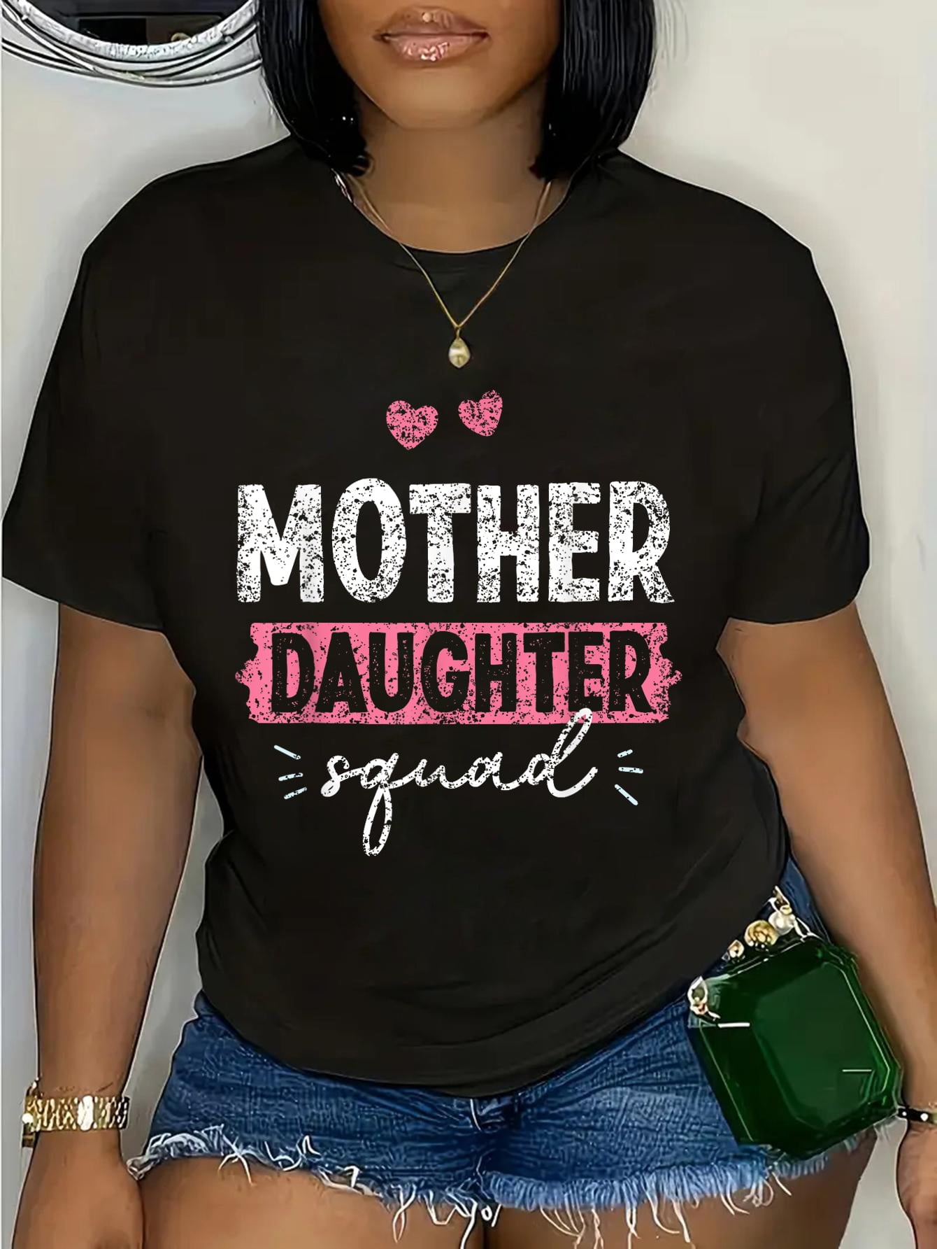 100% Cotton Mother Daughter Squad Matching Mom Mother Daughter Mommy T ...