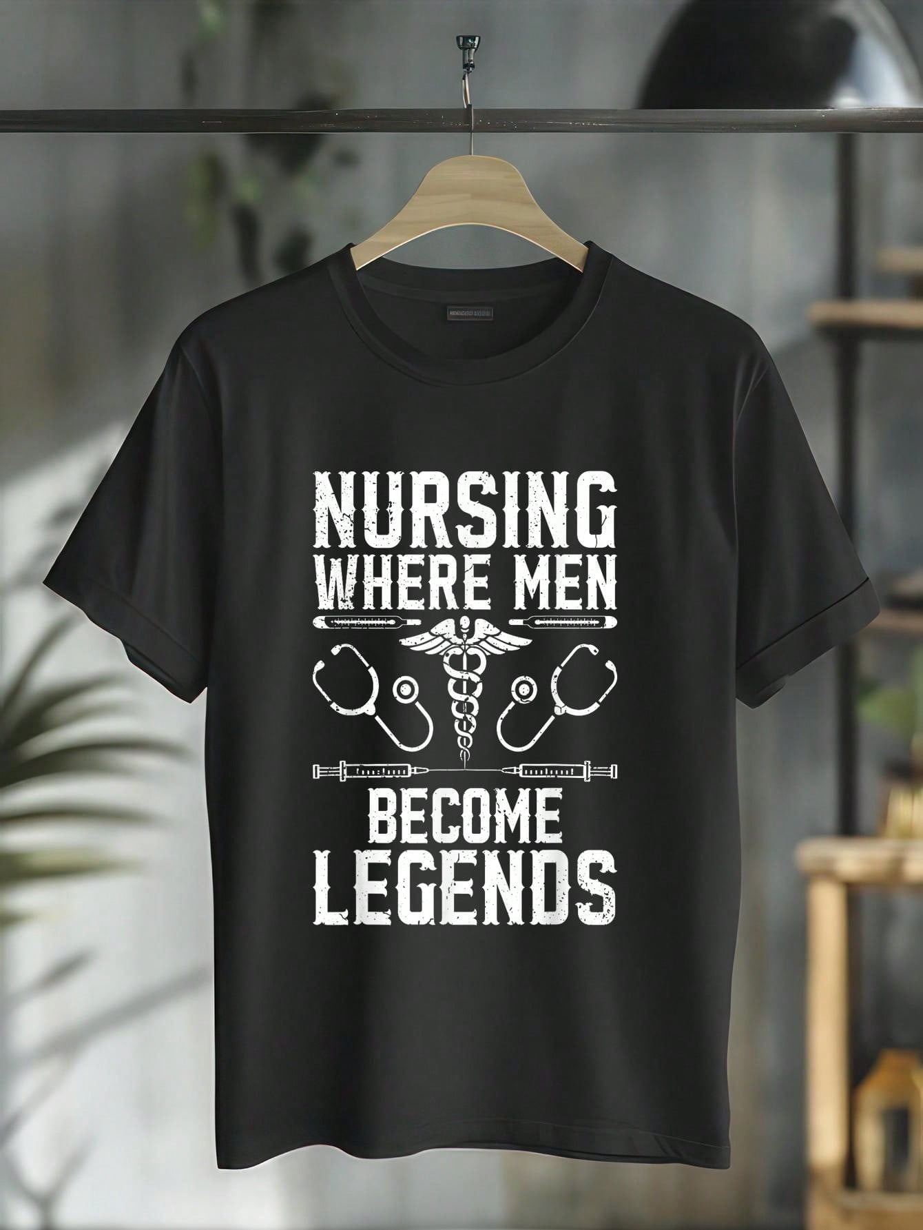 100% Cotton Murse Male Nurse Student Man Nurses Murse RN Graduation ...