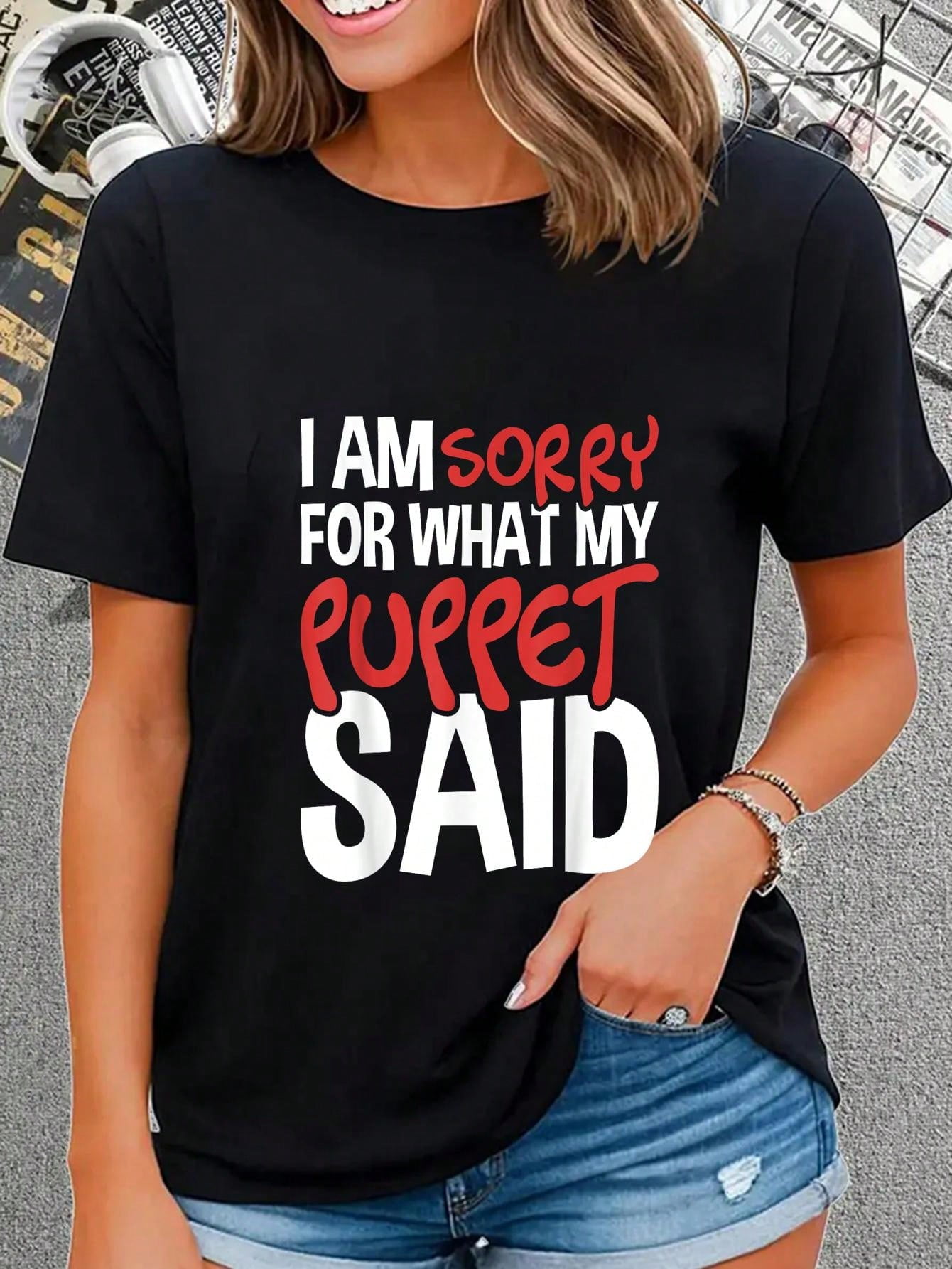100% Cotton My Puppet Said - Puppeteer Ventriloquist Puppeteering T ...