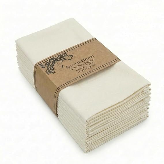 100% Cotton Napkins, Delicate Cloth Napkins for Dinners, Parties and ...