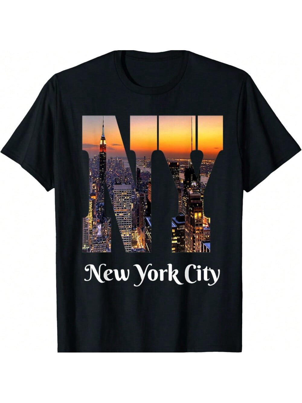 100% Cotton New York City Iconic Skyline T-Shirt - Walmart.com