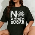 100% Cotton No Added Sugar Graphic Word Design T Shirt T-Shirt ...