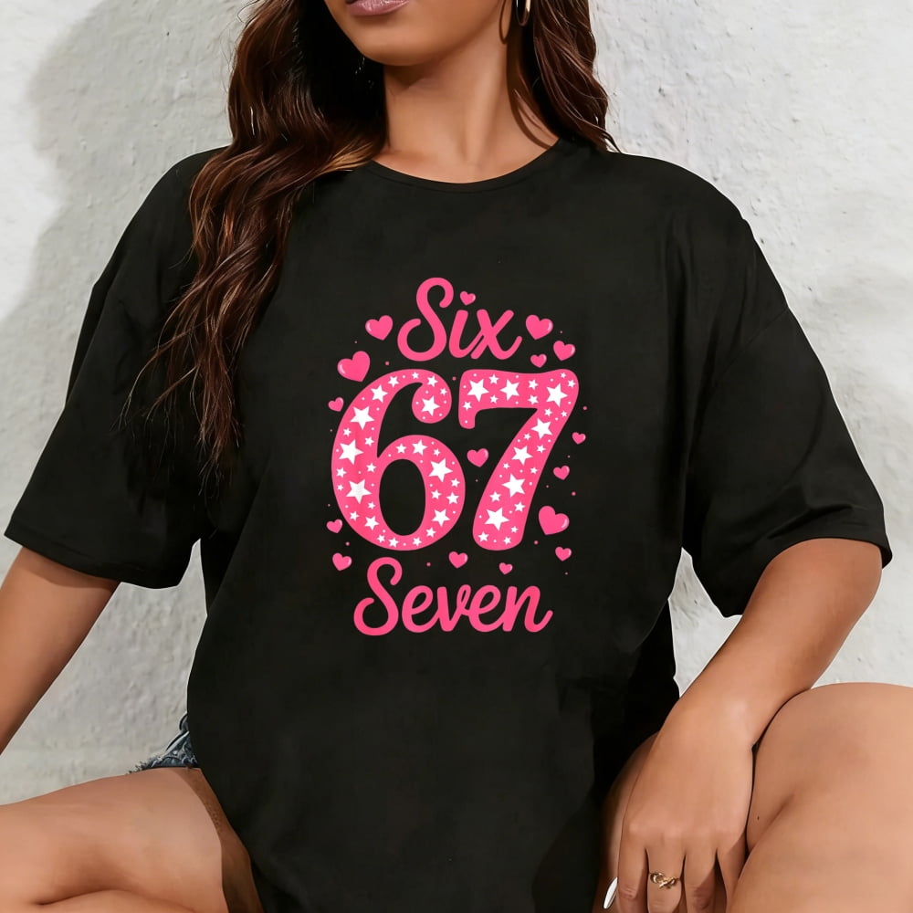 100% Cotton Number 67 Six Seven 67 Meme Women Girls Kids Valentines Day ...