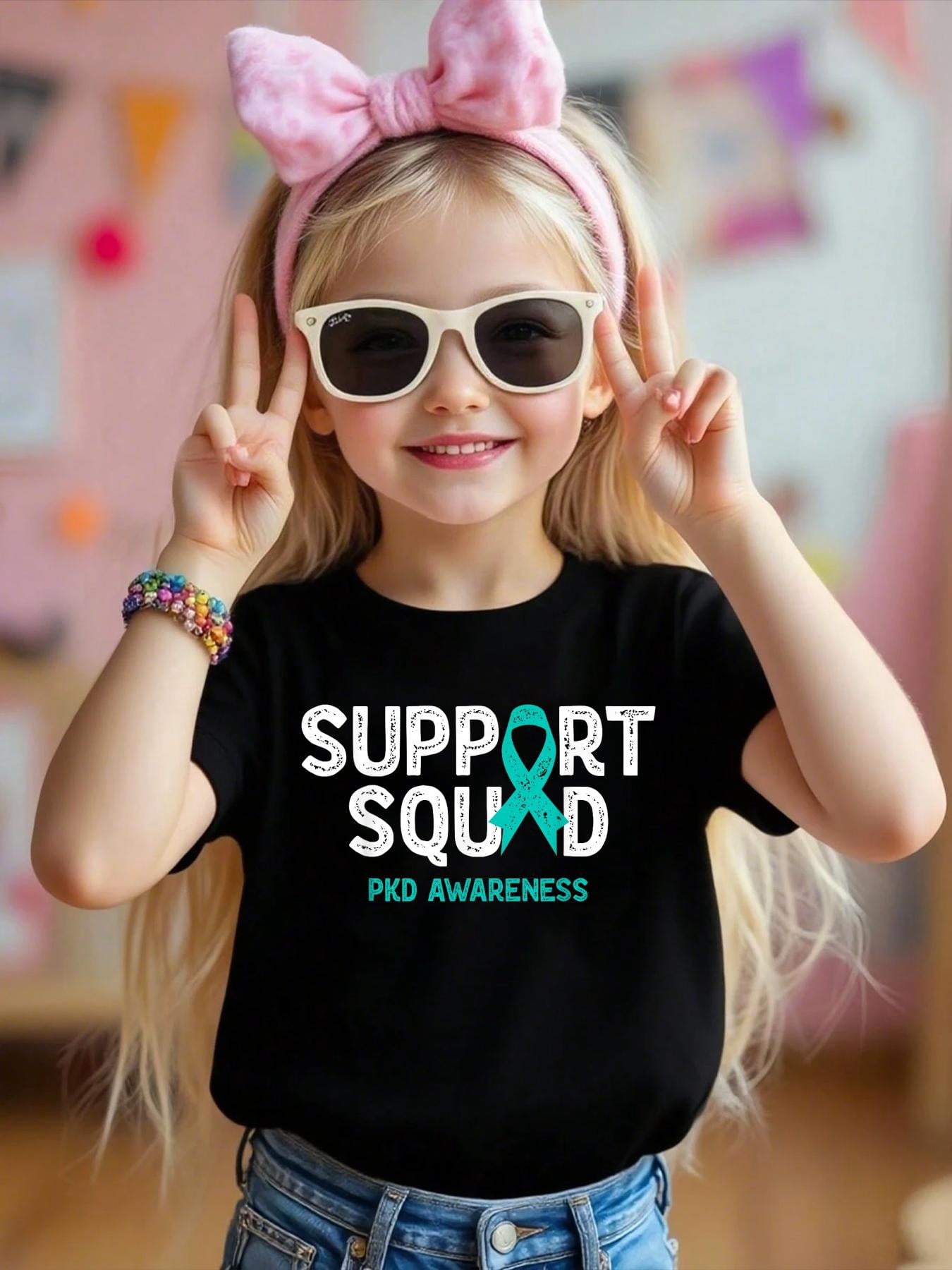 100% Cotton PKD Polycystic Kidney Disease Awareness Support Squad ...