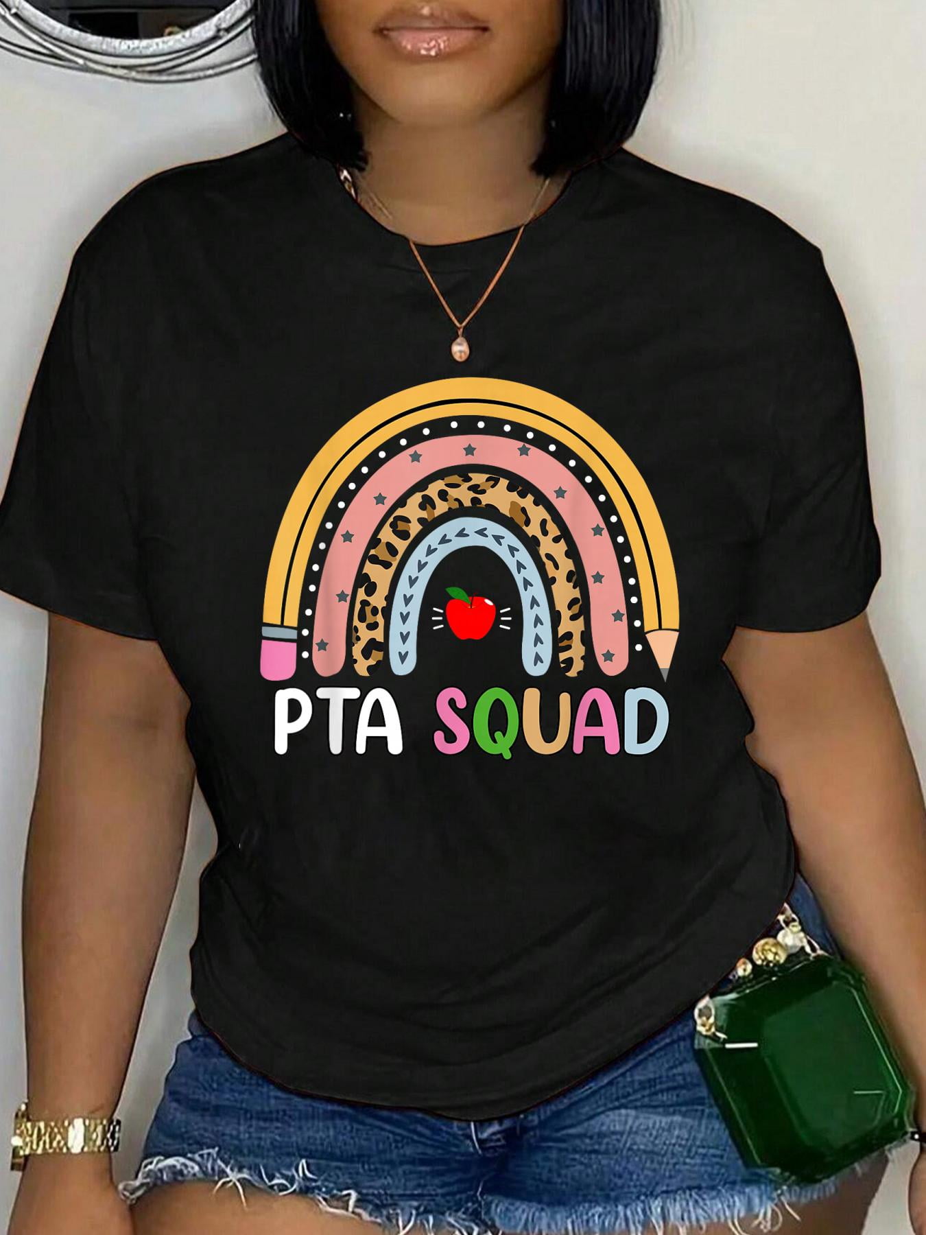 100% Cotton PTA Squad Leopard Rainbow Physical Therapist Assistant PTA ...
