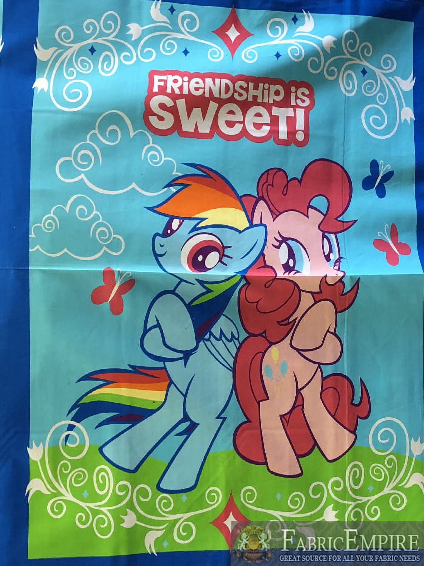 100% Cotton Pannel Fabric Prints My Little Pony Friendship Is Sweet ...