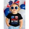 100% Cotton Party in The USA Funny 4th of July American Flag Sunglasses ...