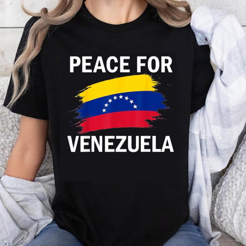 100% Cotton Peace For Venezuela Flag Design Support Venezuela Freedom ...