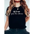 100% Cotton Peace Love Notorious RBG T-Shirt Women's Men's Graphic Tee ...