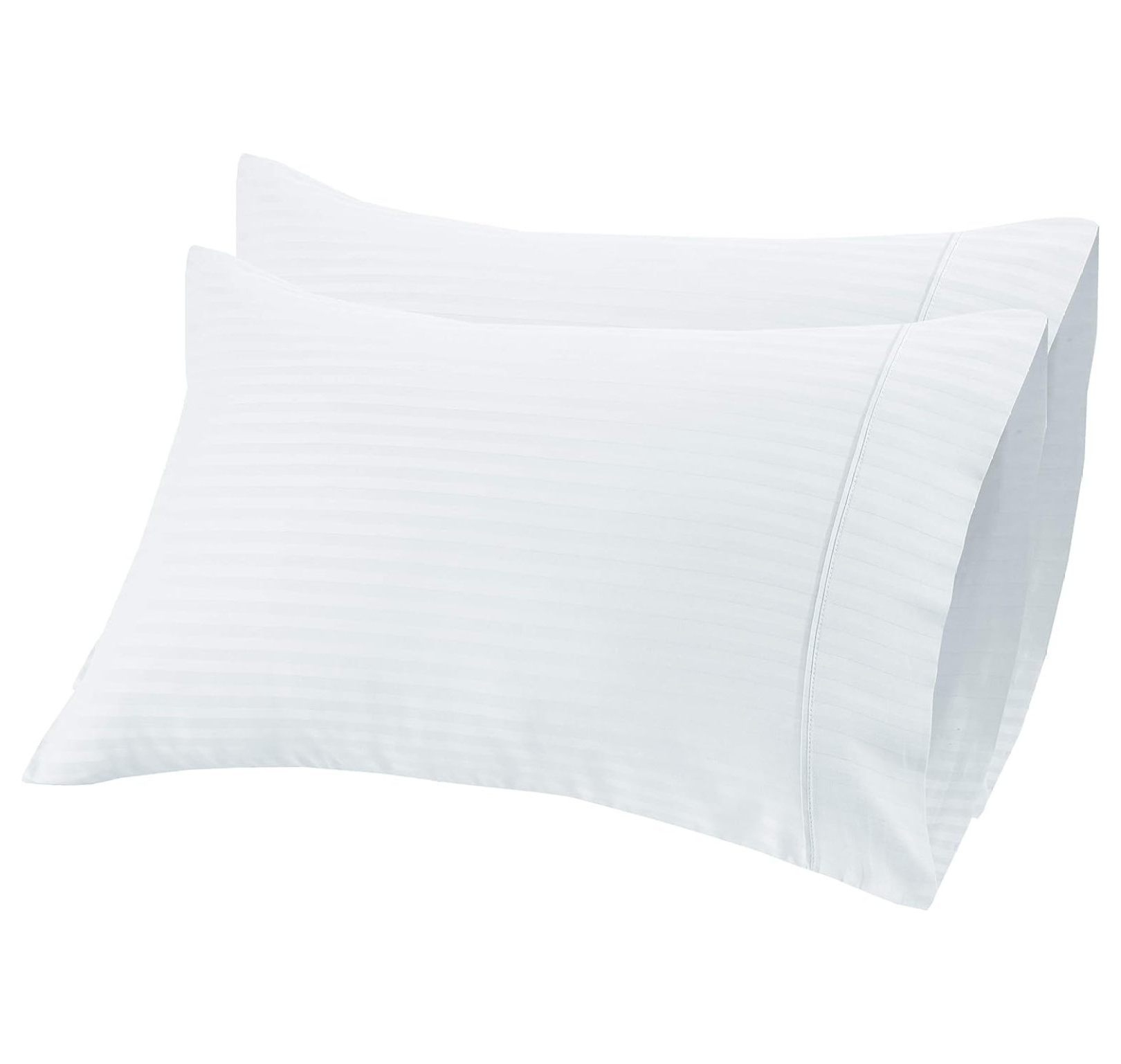 100% Cotton Percale Pillowcases, Breathable Pillow Covers, Airy Light ...