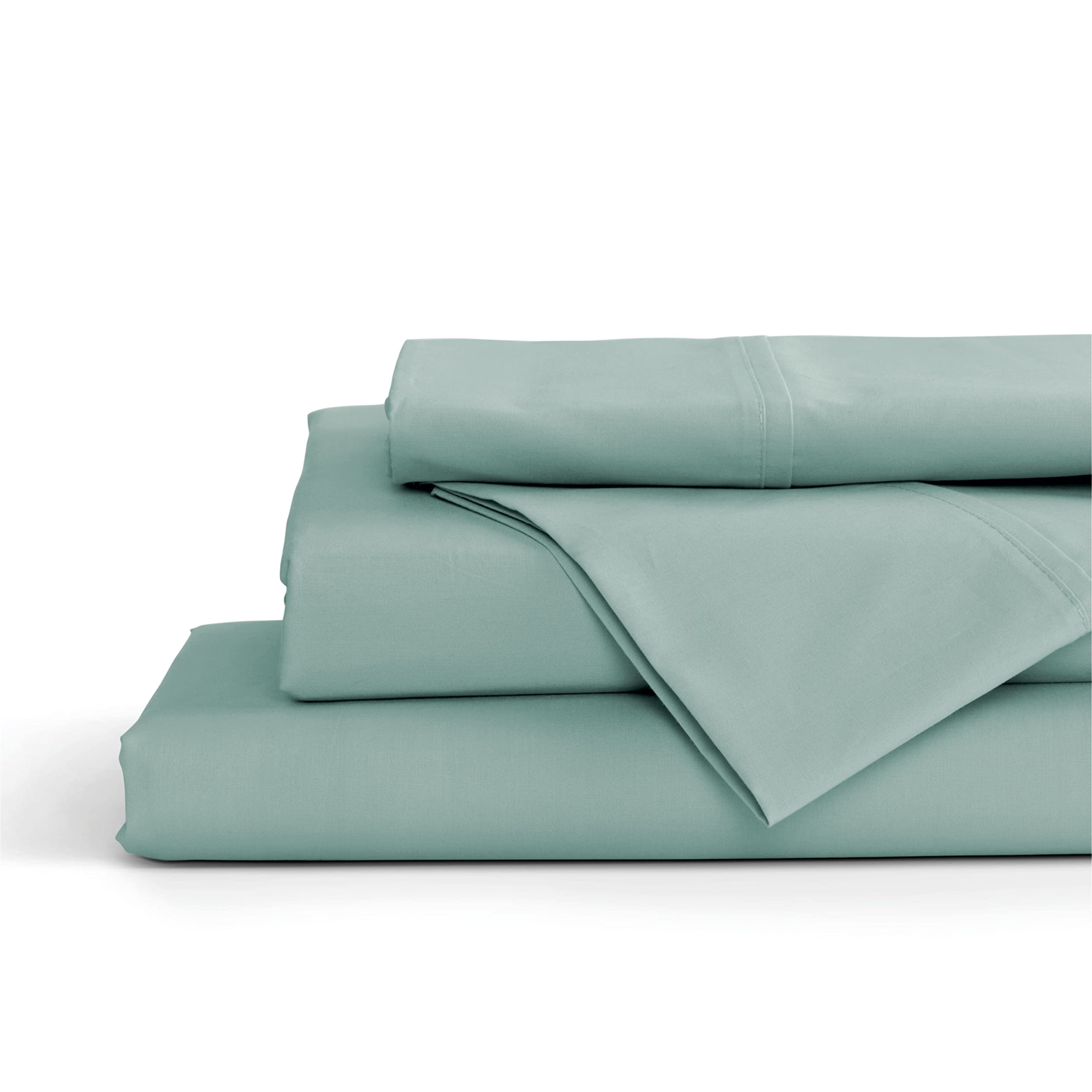 100% Cotton Percale Sheets Twin Size, Pastel Turk, Deep Pocket, 3 Piece ...