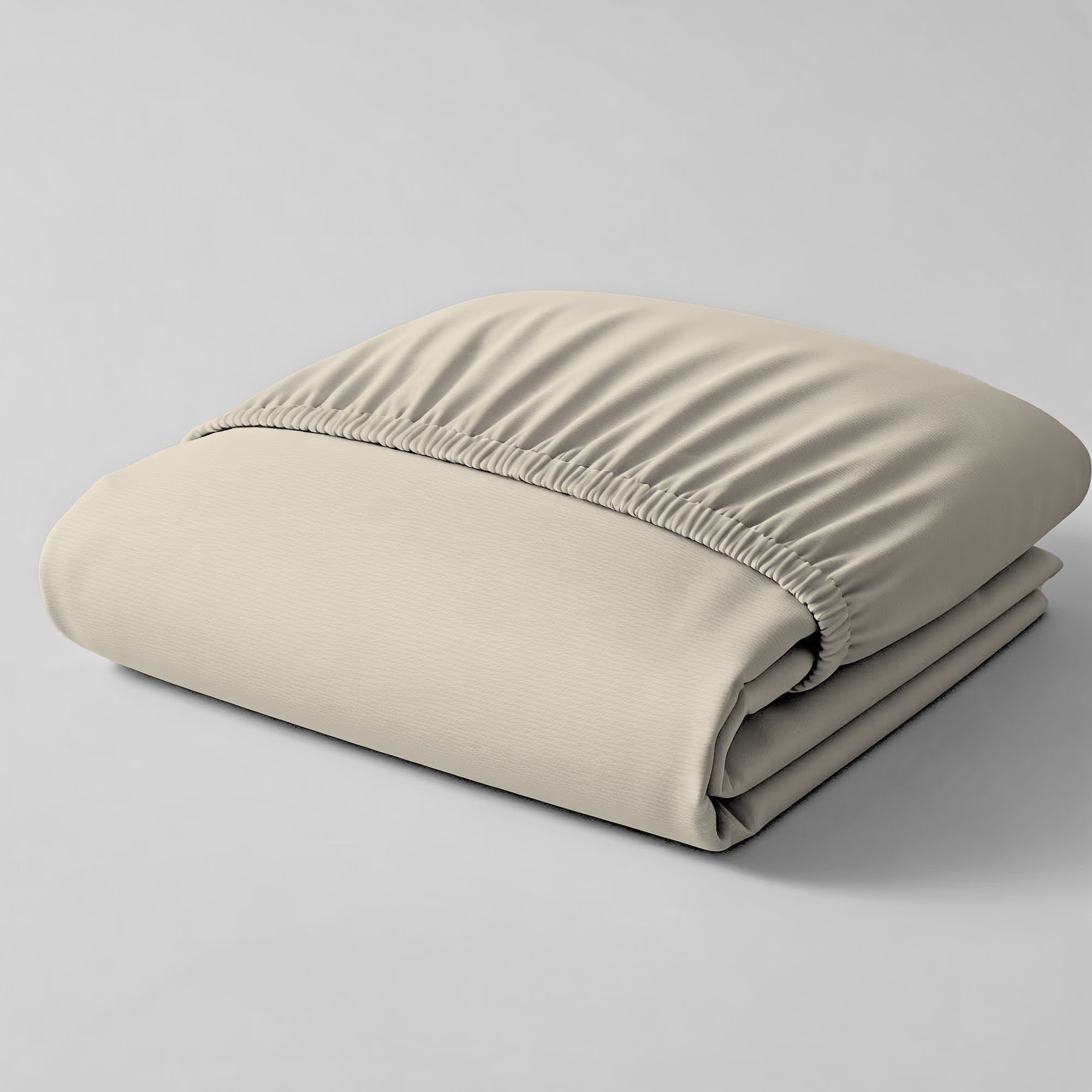 Color Sense 100% Cotton Percale Single Fitted Bed Sheet, Cool and Crisp ...