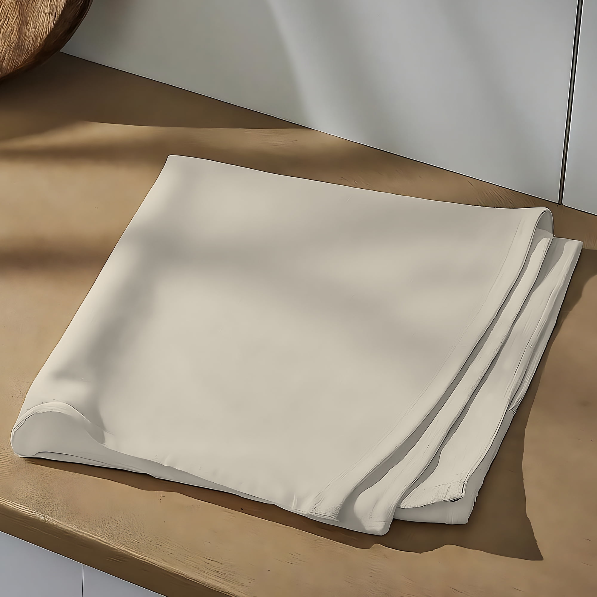 Color Sense 100% Cotton Percale Single Flat Bedsheet Cool & Crisp King ...