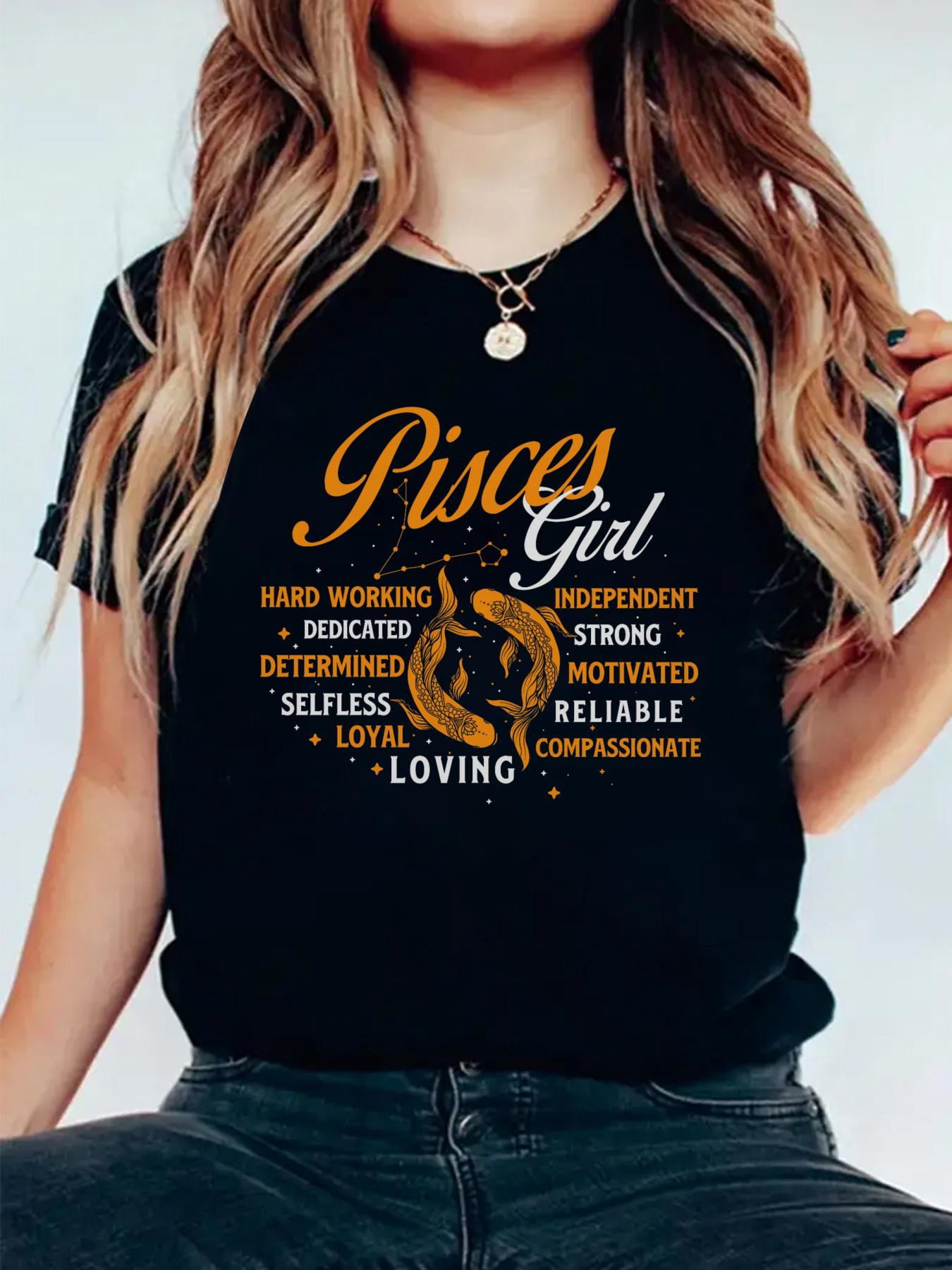 100% Cotton Pisces Girl - Astrology Horoscope Zodiac Sign Birthday ...