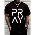 100% Cotton Pray God Jesus Christ Faith for Prayer Warrior Christian T ...