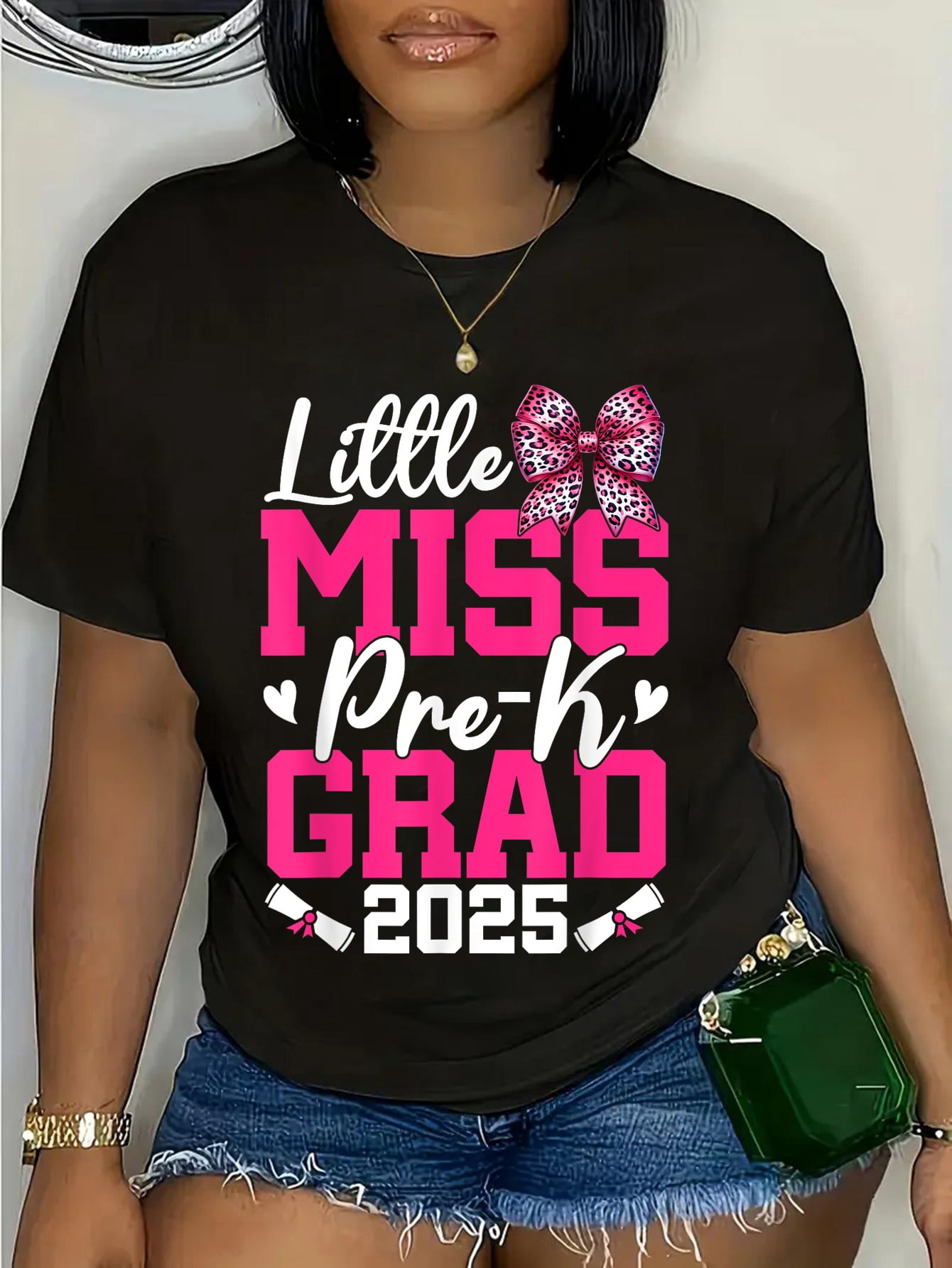 100% Cotton Pre-K Graduation Shirt for Girl 2025 PreK | Miss Pre-K Grad ...
