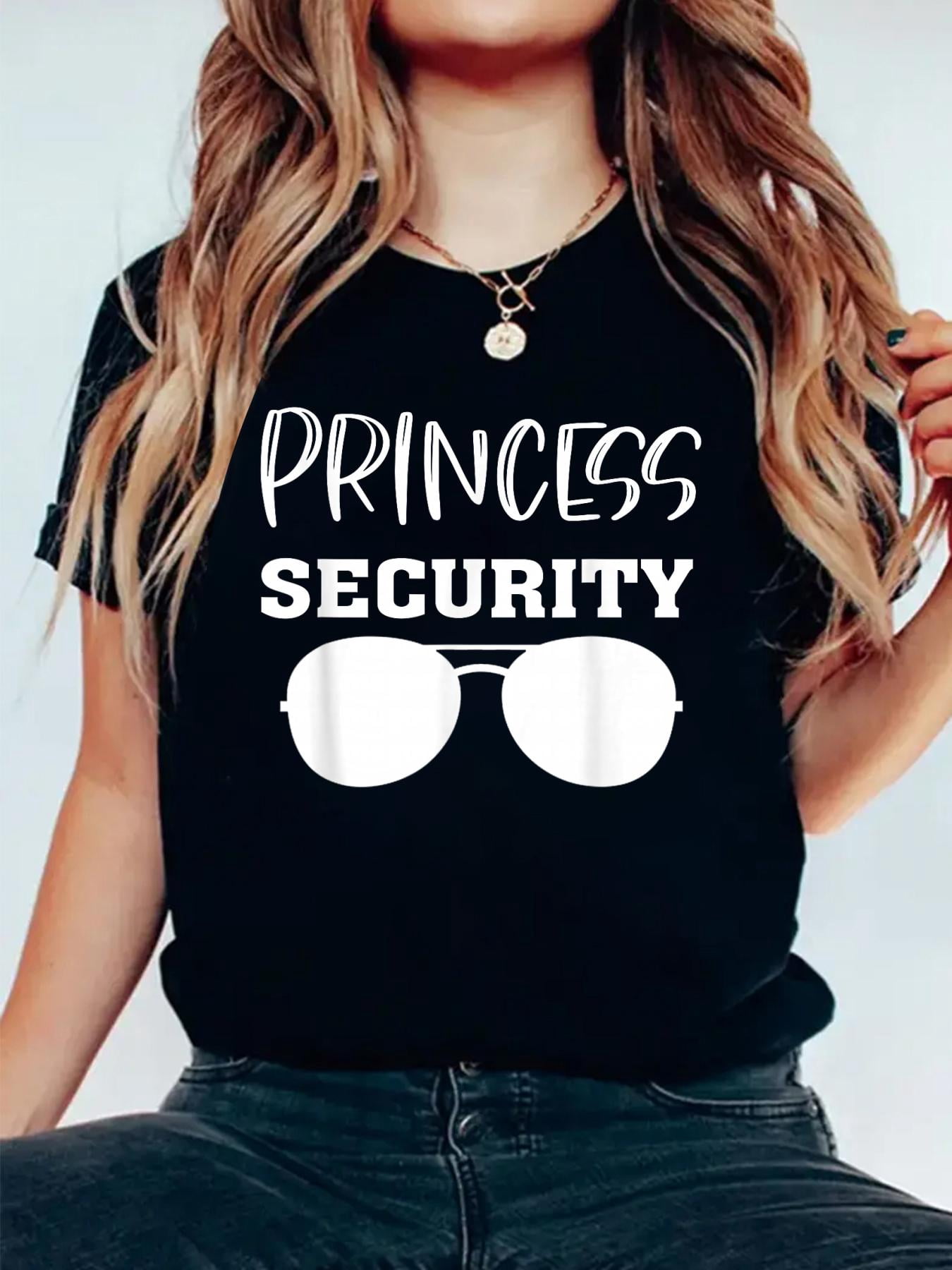 100% Cotton Princess Security Perfects for Dad orr Boyfriend T-Shirt ...